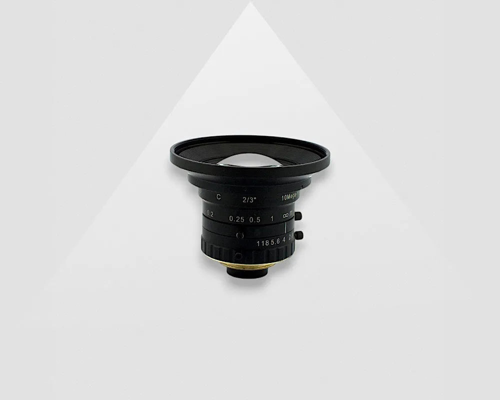 C-mount lens | 10MP | 5MM | F1.8| 2/3 INCH | LOW DISTORTION