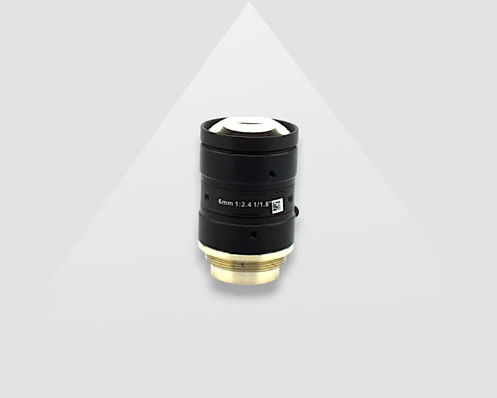 C-mount lens | 12MP | 6MM | F2.4| 1/1.7 INCH | NON DISTORTION