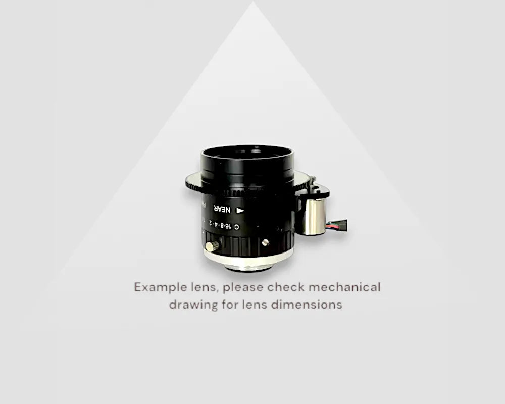 Motorized Focus Lens C-mount | 5MP | 16MM | F1.4| 2/3 INCH | AF